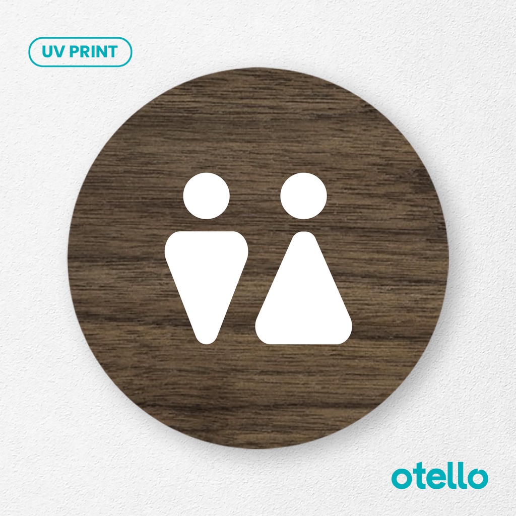 Jual Signage Toilet Icon Pria Wanita Wc Restroom Sign Board Papan Label