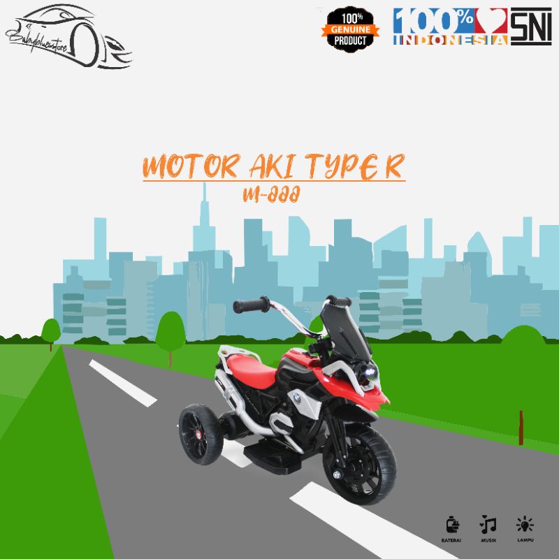 Jual Mainan motor aki anak PMB M 888 - Merah Indonesia|Shopee Indonesia