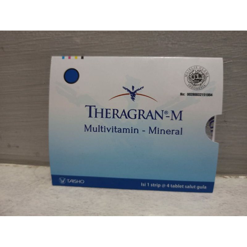 Jual THERAGRAN M Multivitamin Mineral Vitamin TERAGRAN M 1 Strip 4 ...