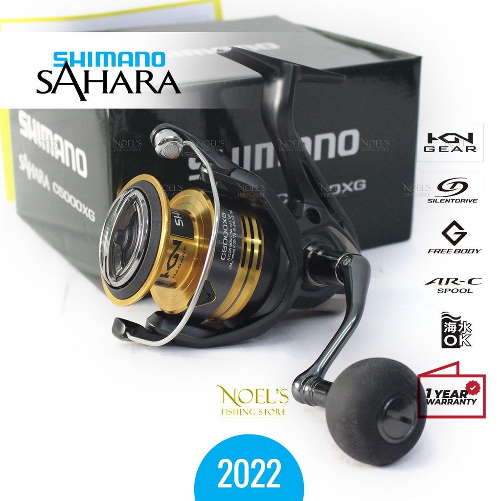 Jual Reel Shimano SAHARA [2022] Power Handle 500 UL 1000 2500 3000 4000 5000 Freshwater ...