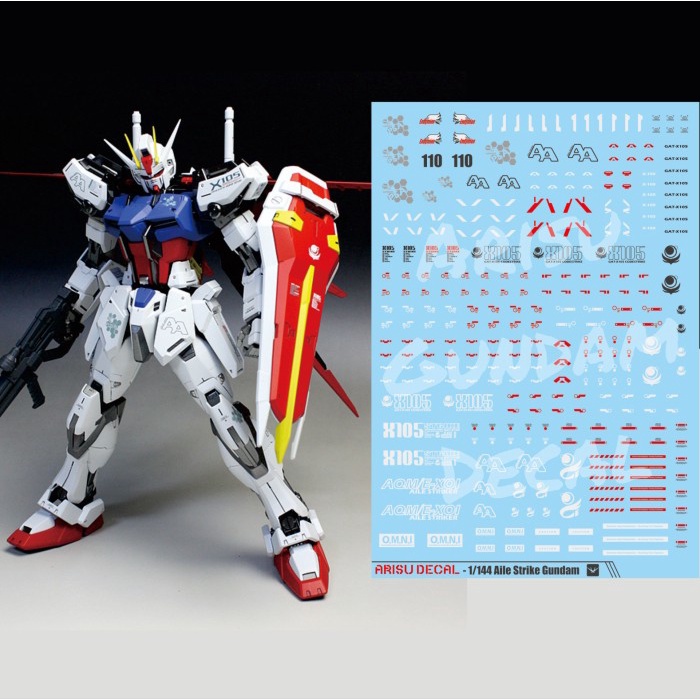Jual Water Slide Decal HG HGCE RG Aile Strike Gundam 1/144 | Shopee ...