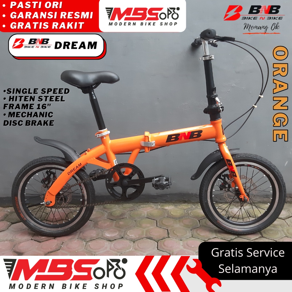 Jual BNB DREAM Sepeda Lipat Folding Bike 16 inch | Shopee Indonesia
