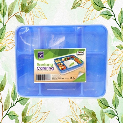 Jual Kotak Makan 6 Sekat Harper / Rantang Catering Kotak / Lunch Box ...