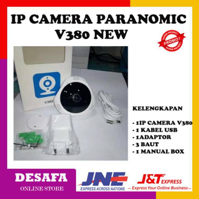 Jual IP CAMERA PANORAMIC V380 NEW/IP KAMERA CCTV PANORAMIC V380 alat ...