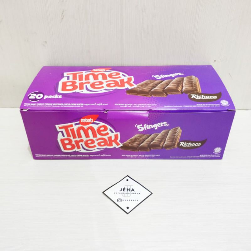 Jual [ WAFER ] Nabati Richoco Time Break Coklat isi 20pcs | Shopee ...