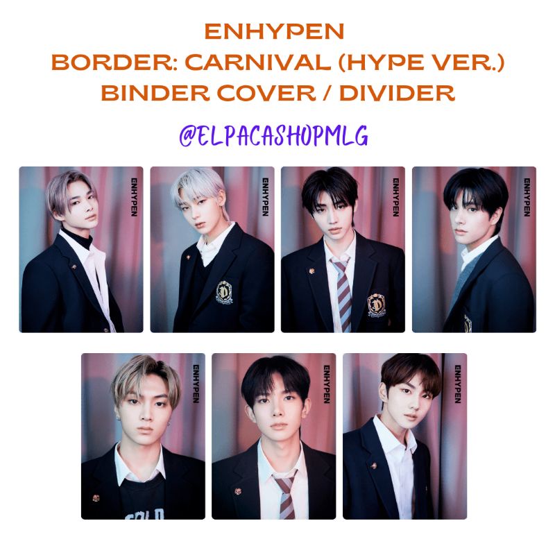 Jual Enhypen Border Carnival Hype Ver Cover Binder Binder Index
