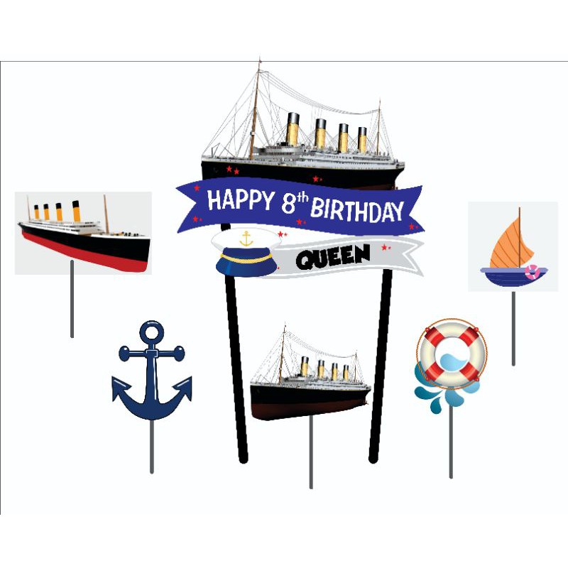 Jual Topper Titanic / Topper Kapal / Pelaut PAKE NAMA | Shopee Indonesia