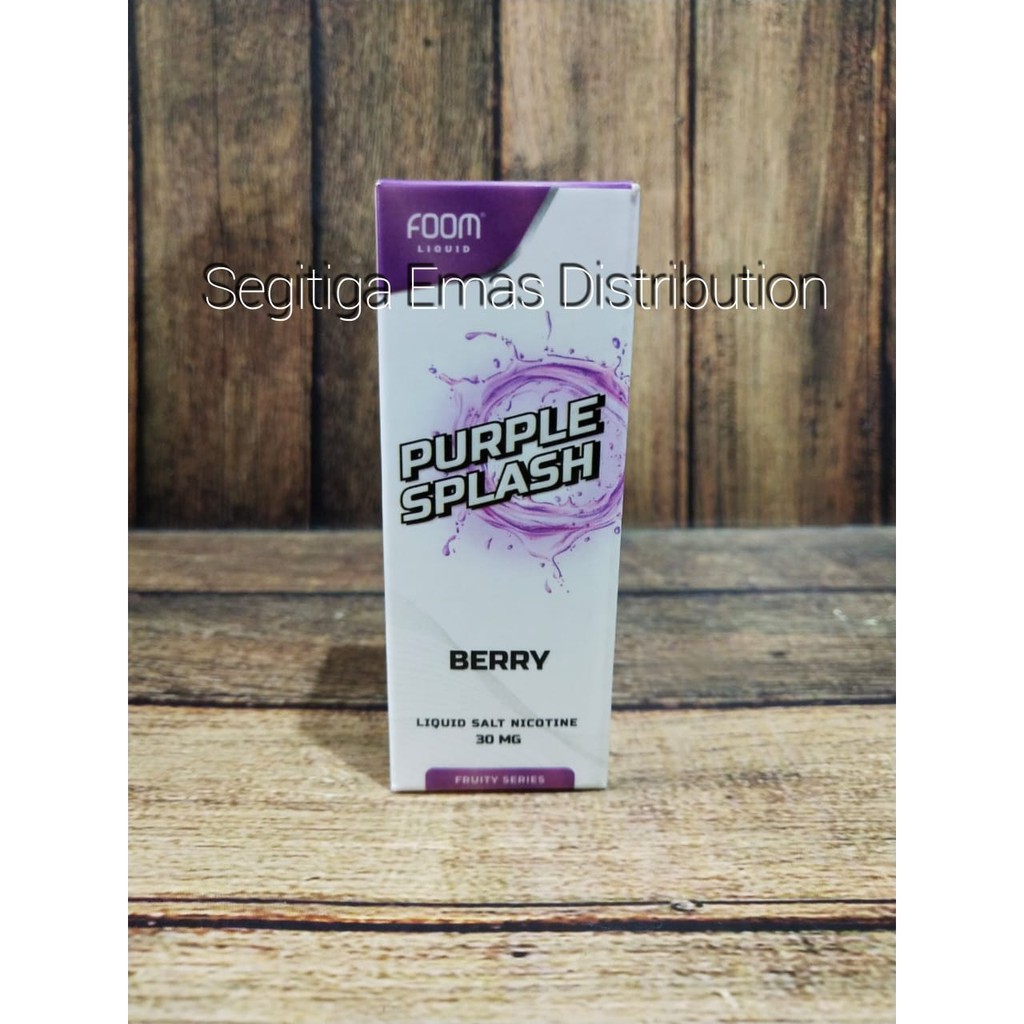 Jual Liquid FOOM Fruity Series PURPLE SPLASH BERRY Saltnic 30MG 30ML ...