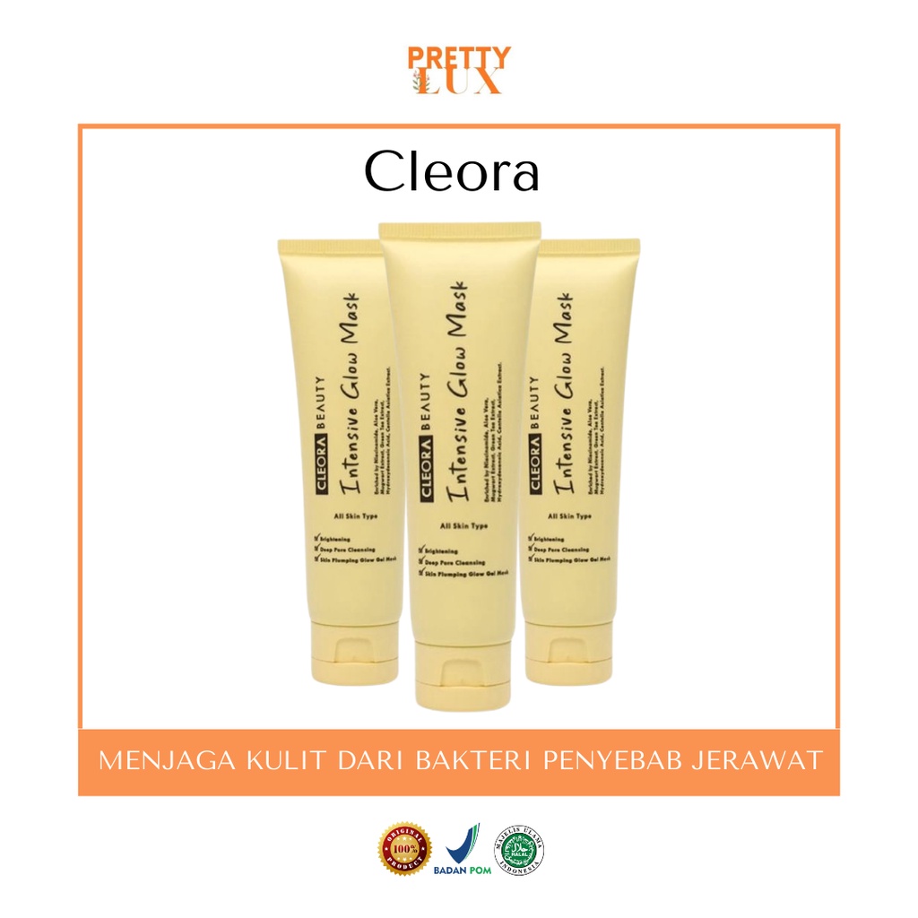 Jual CLEORA Intensive Glow Mask 60ml - (100% ORIGINAL & BPOM) | Shopee ...