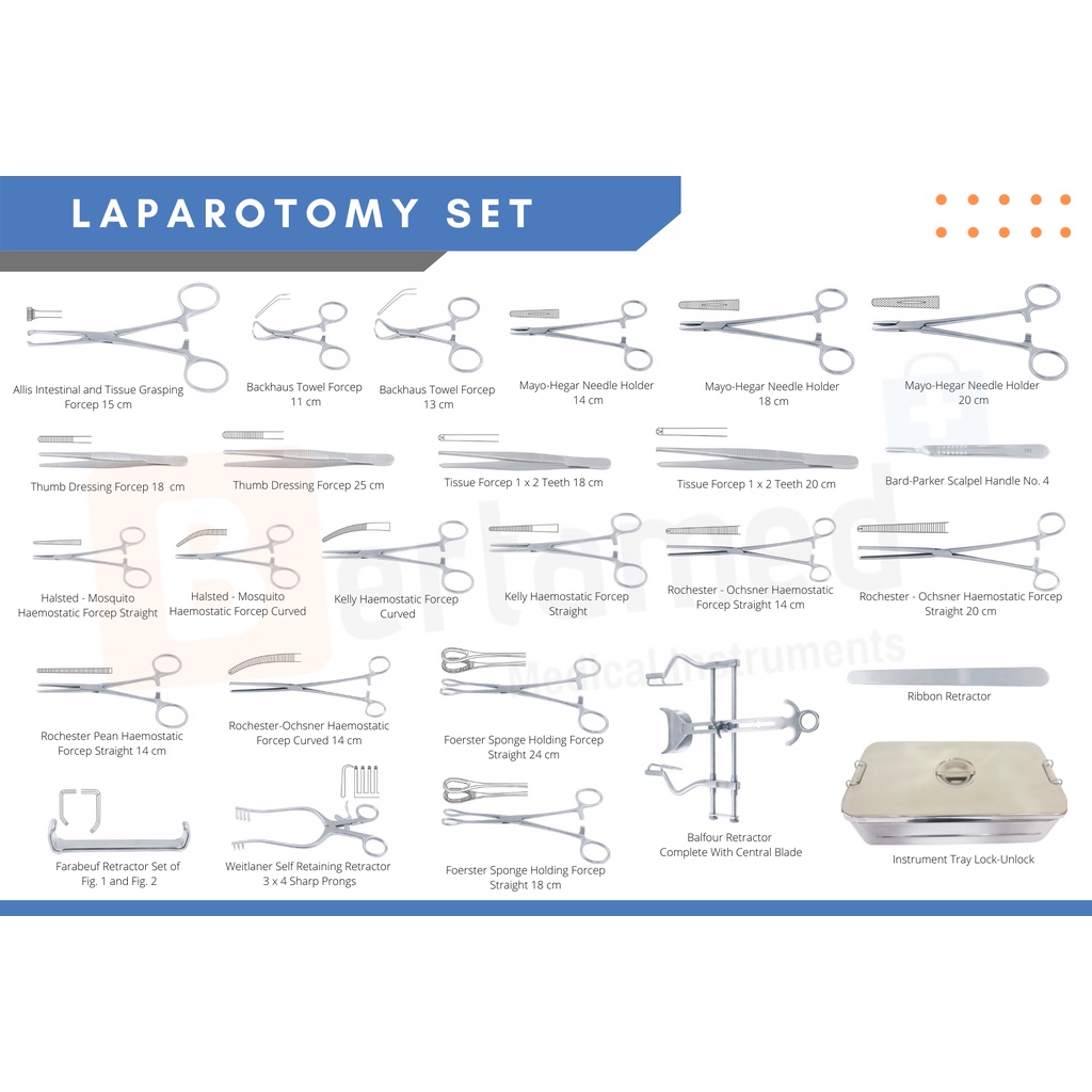 Jual Laparotomi Set / Laparotomy Set / Laparatomy Set Indonesia|Shopee ...