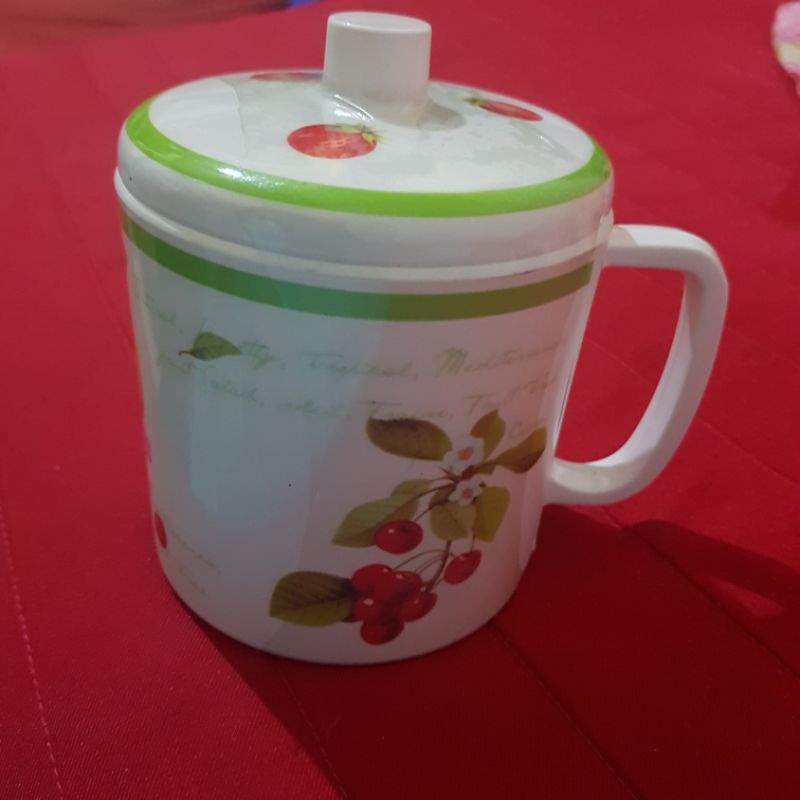 Jual Mug Melamin Besar dan tutupnya / Gelas / Cangkir - MURAH | Shopee ...