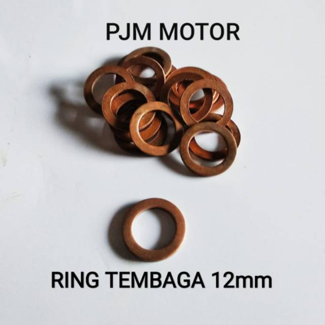 Jual Ring Tembaga Ring Baut Banjo 12mm M12 12mili reng tembaga harga per 100 buah | Shopee Indonesia