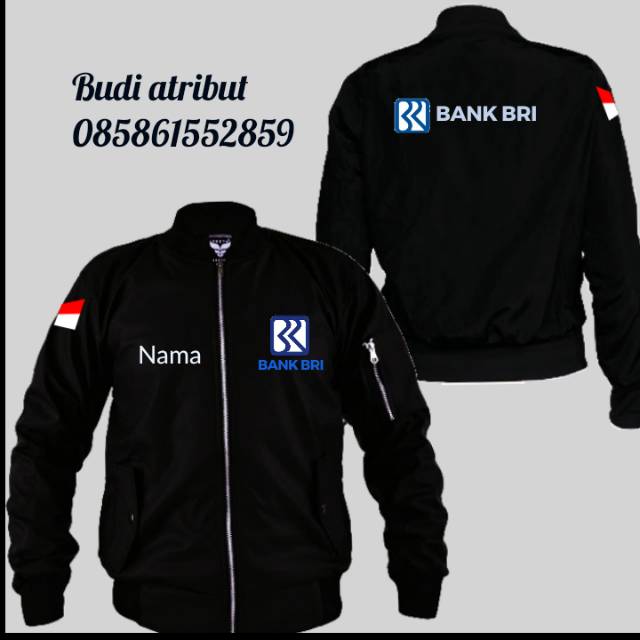 Jual Jaket bomber bank BRI jaket BRI bahan taslan anti air | Shopee ...