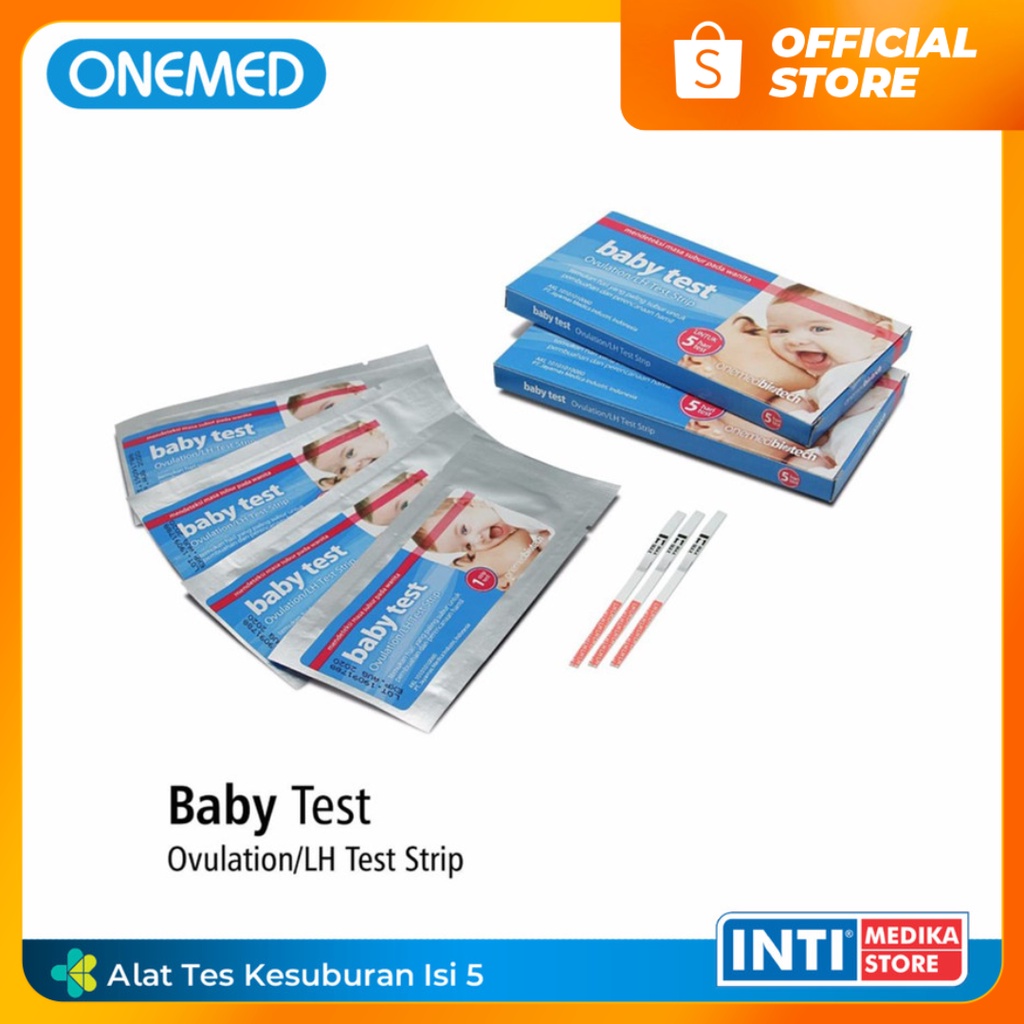 Jual ONEMED - Baby Test | Alat Tes Kesuburan isi 5 | Alat Test Masa ...