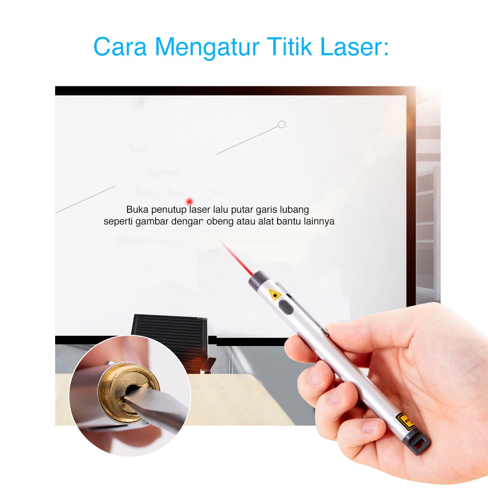 Jual Deli Laser Pointer Wireless Pen Laser Presentasi Sinar Merah Jarak ...