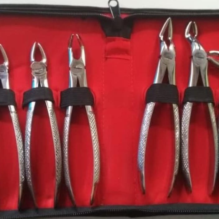 Jual Tang cabut gigi dewasa (Tooth extraction forceps sets for adults ...