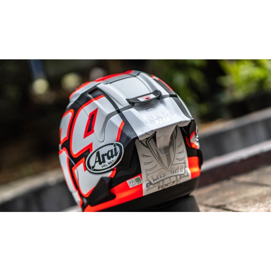 Jual SPOILER ARAI RX7X ORIGINAL CUSTOM PAINT - HAYDEN RESET | Shopee ...