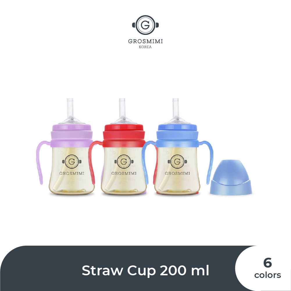 Jual GROSMIMI PPSU Straw Cup (200ml) | Shopee Indonesia