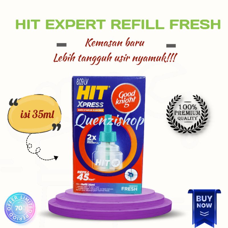 Jual Hit Non Stop Express Refill Fresh 45H - Obat Nyamuk | Shopee Indonesia
