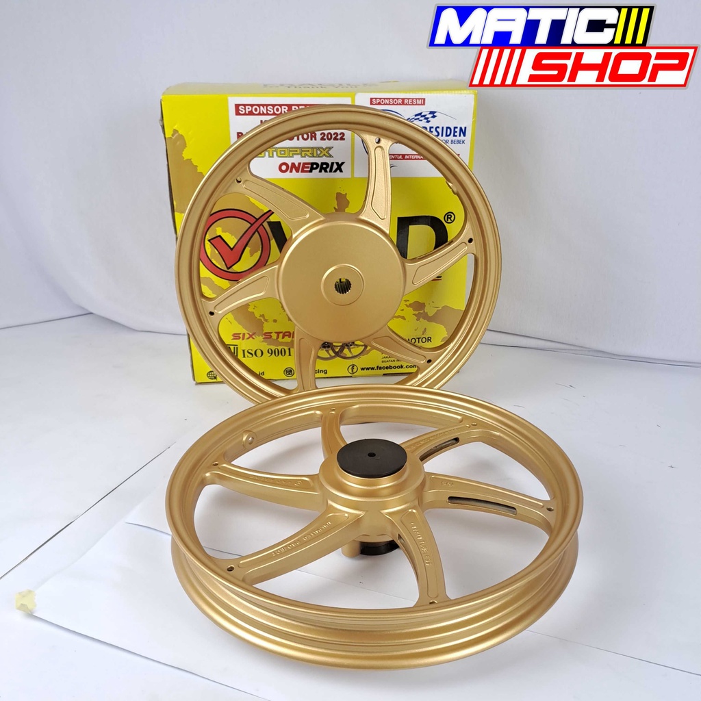 Jual Velg Ring 14 VND Racing SIX STAR Mio Mio Smile 1set | Shopee Indonesia