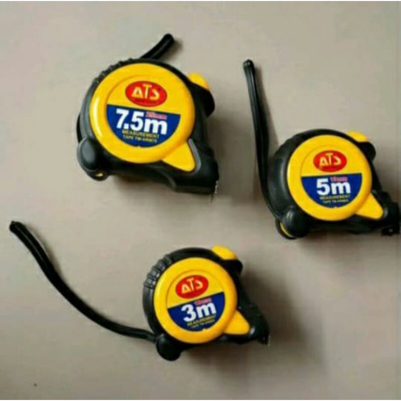Jual Meteran Roll ATS 3,5,7,5 M ATS Magnet Karet Aotolock/Meteran Roll ...