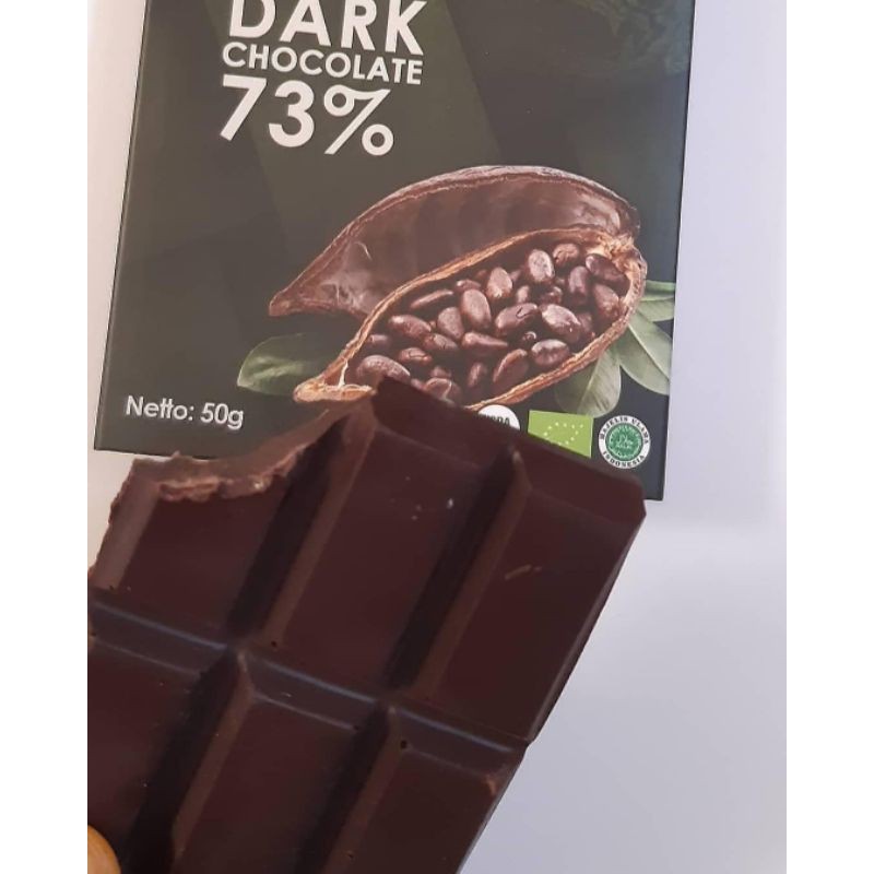 Jual Dark chocolate 73% 50gram Merk Cau Chocolate Dark Coklat Diet ...