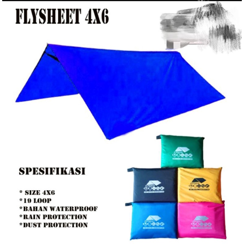 Jual flysheet ultralight waterproof 4x6 tenda bivac ukuran panjang dan ...