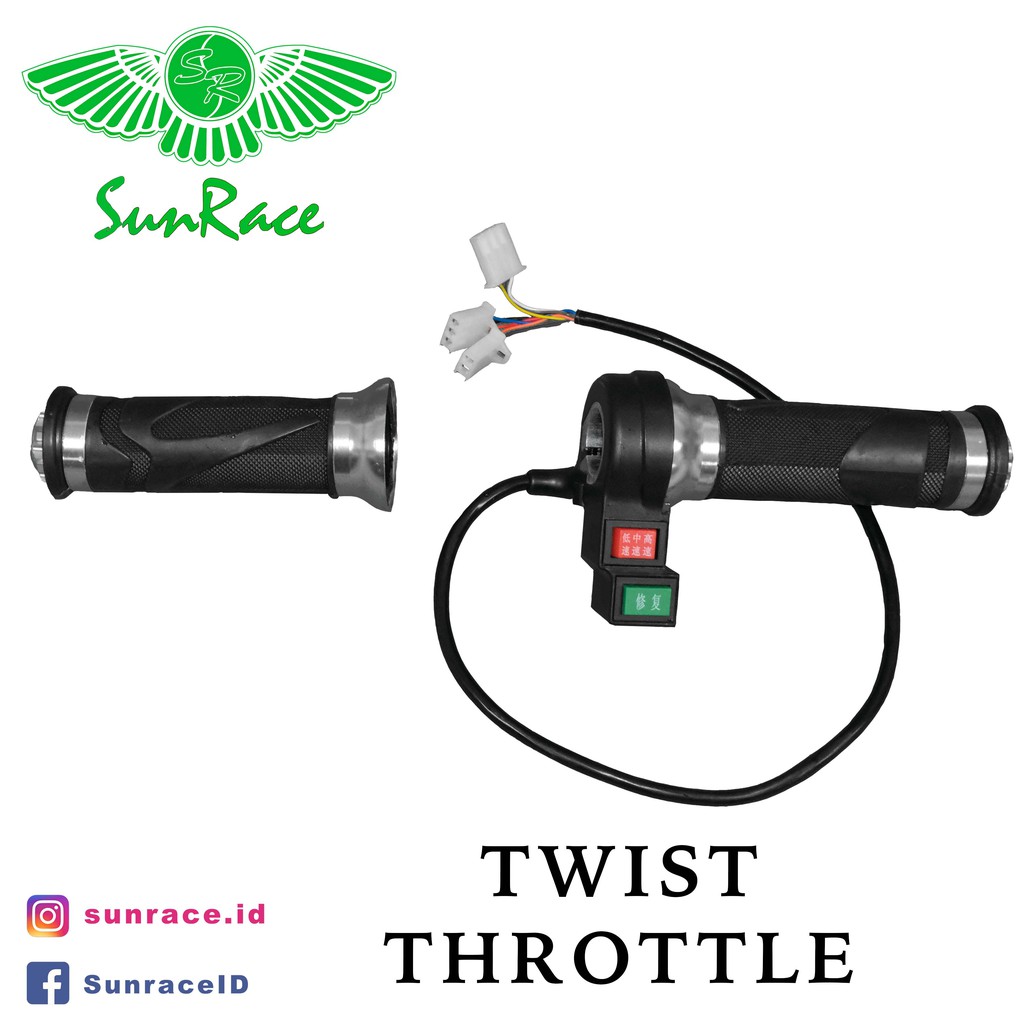 Jual THROTTLE SHIFTER / TWIST SHIFTER / GAS-GASAN MOTOR LISTRIK SUNRACE ...