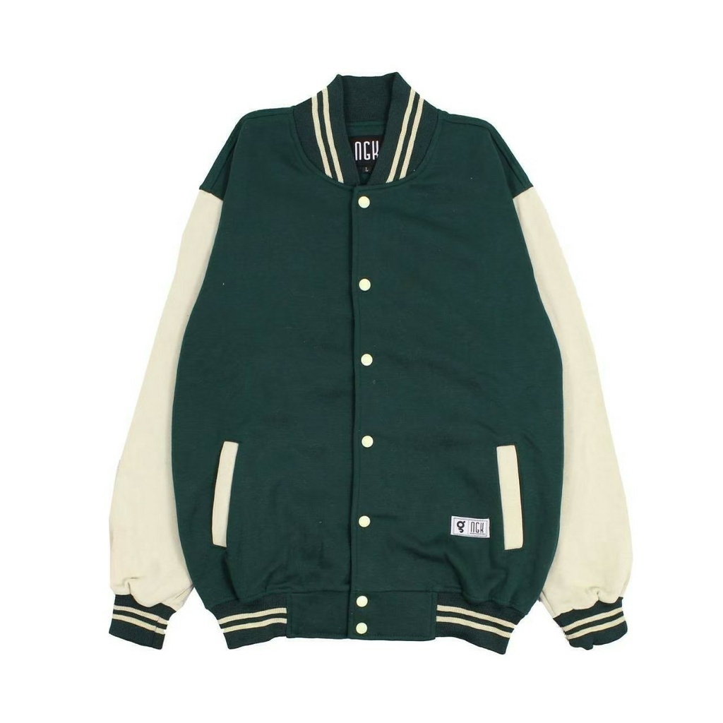 Jual JAKET BASEBALL POLOS - VARSITY JACKET - jaket baseball wanita PRIA ...