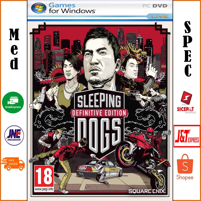 Jual SLEEPING DOGS PC DEFINITIVE EDITION GAME PC GAMES ELEKTRONIK CD ...
