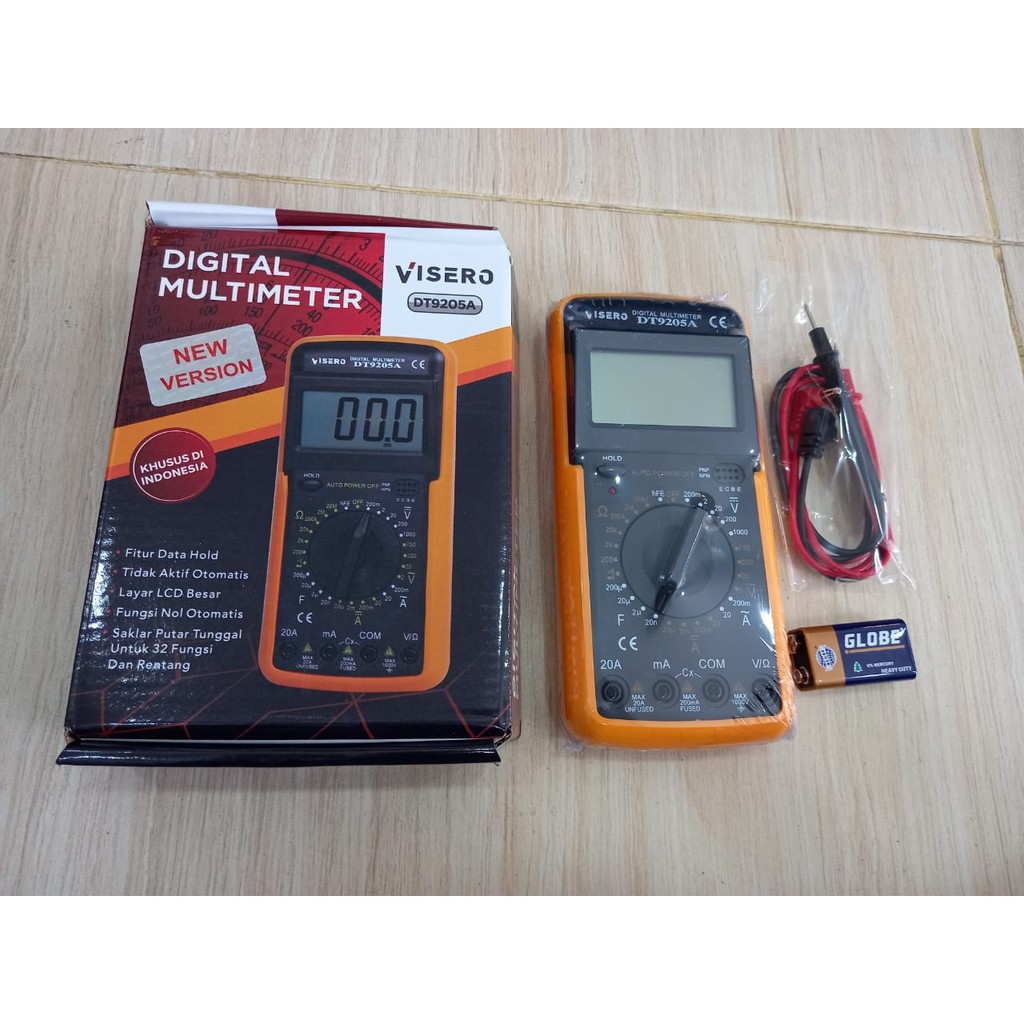 Jual Digital Multimeter Avometer Visero DT-9205A Multitester digital ...