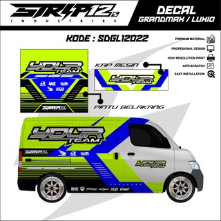 Jual Decal grandmax luxio blindvan minibus fullbody sticker premium ...