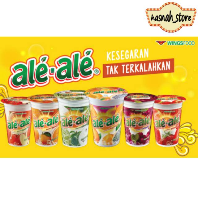 Jual Ale Ale 1 Dus Isi 24 pcs / Minuman Segar dan Sehat / Ale Ale Cup ...