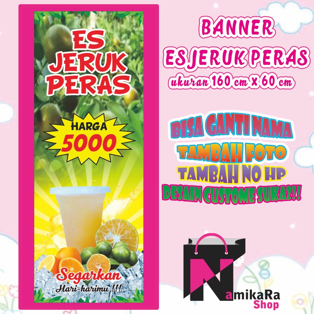 Jual Spanduk Banner Backdrop Es Jeruk Peras / Banner Es Jeruk Peras ...