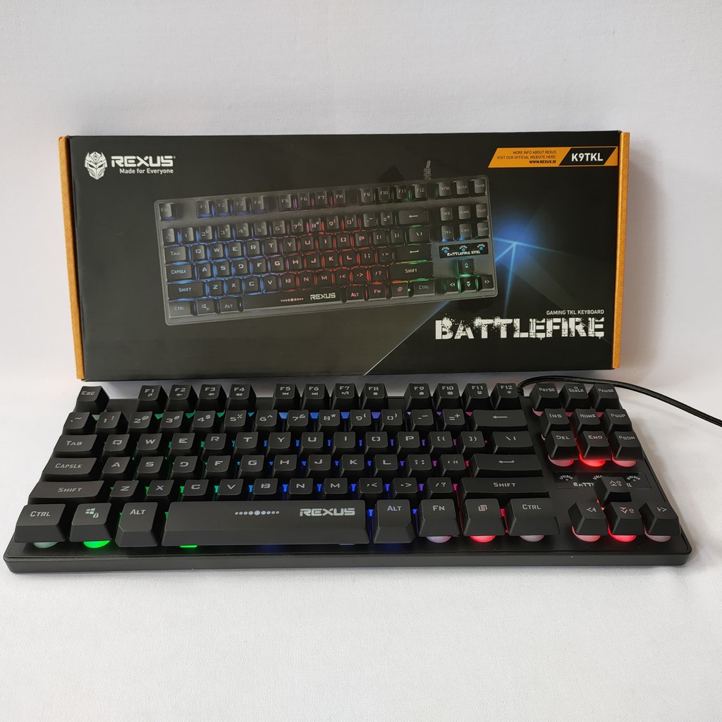 Jual Rexus Gaming TKL Keyboard BattleFire - K9TKL | Shopee Indonesia