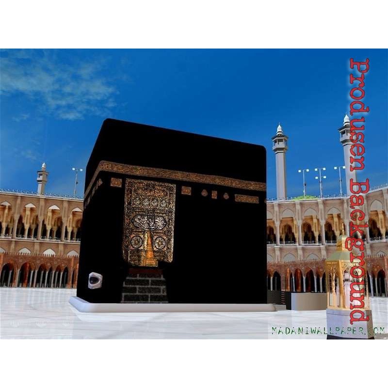 Jual Kain Background Manasik Haji Kabah 3x2,5m Studio foto Indonesia ...