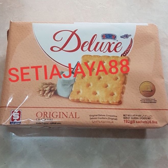 Jual BISKUIT KERK/HUP SENG DELUXE ORIGINAL CRACKERS 258 GRAM | Shopee ...