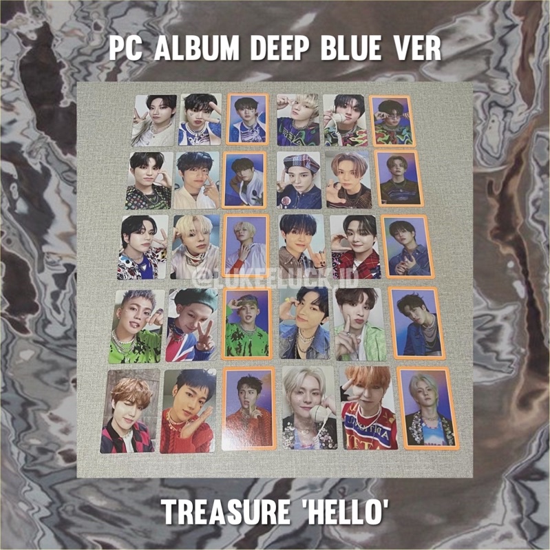 Jual PHOTOCARD PC ALBUM TREASURE HELLO DEEP BLUE VER | Shopee Indonesia