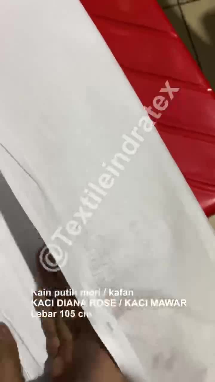 Jual ( per 1 roll ) Kain kafan mori katun CAP MAWAR DIANA ROSE gulung ...