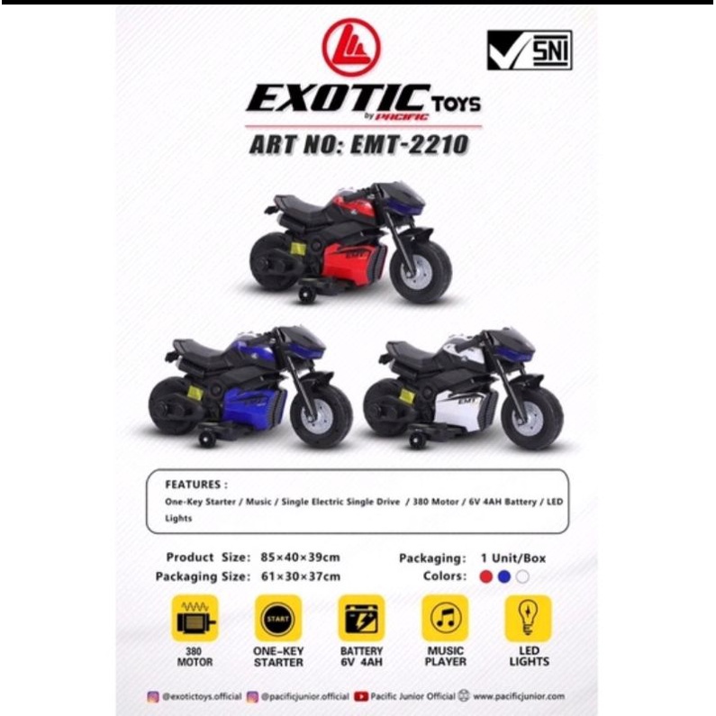 Jual Motor Aki Emt 2210 Exotic Paling Keren, Sepeda Motor Aki Anak ...