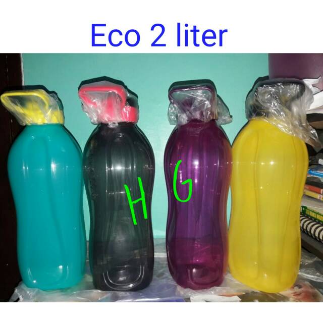 Jual Botol eco 2L pink or ungu gagang putih BACAdescription | Shopee ...