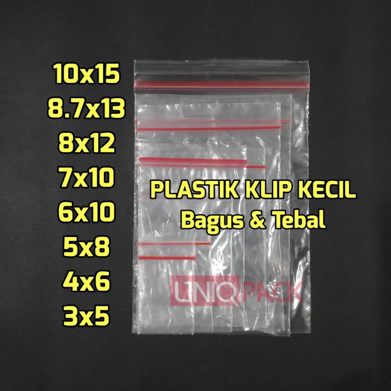 Jual Plastik Klip Ukuran Kecil 3x5 4x6 5x8 6x10 7x10 8x12 8.7x13 10x15 ...