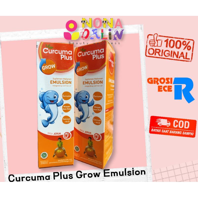 Jual curcuma plus grow emulsion syrup - Orange 200 ml | curcuma plus ...