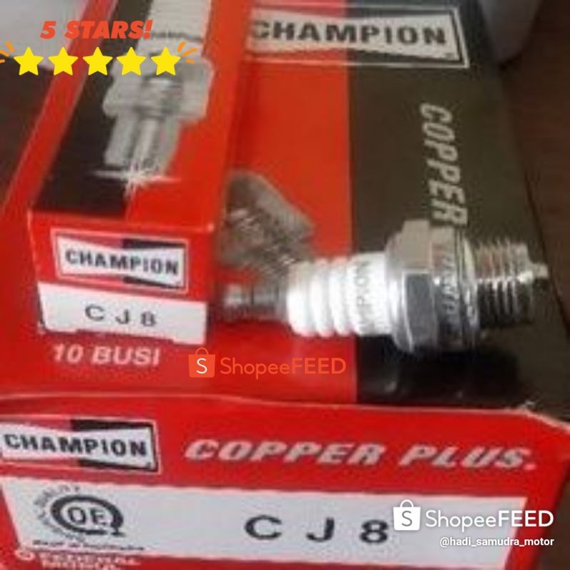 Jual BUSI MESIN POTONG RUMPUT SEMPROT HAMA CHAMPION ORIGINAL. | Shopee Indonesia