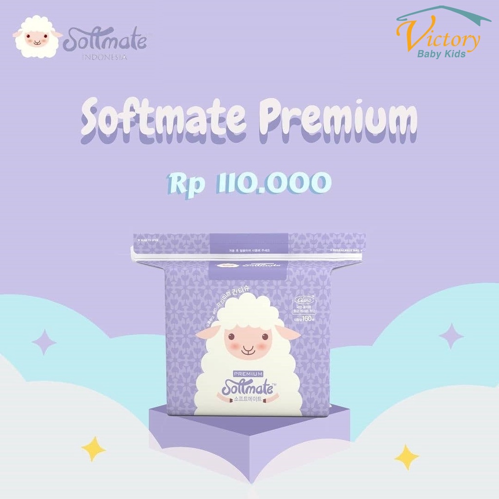 Jual Softmate Tissue Premium 160 Wipes - Tisu Kering Bisa Jadi Tisu Basah | Shopee Indonesia