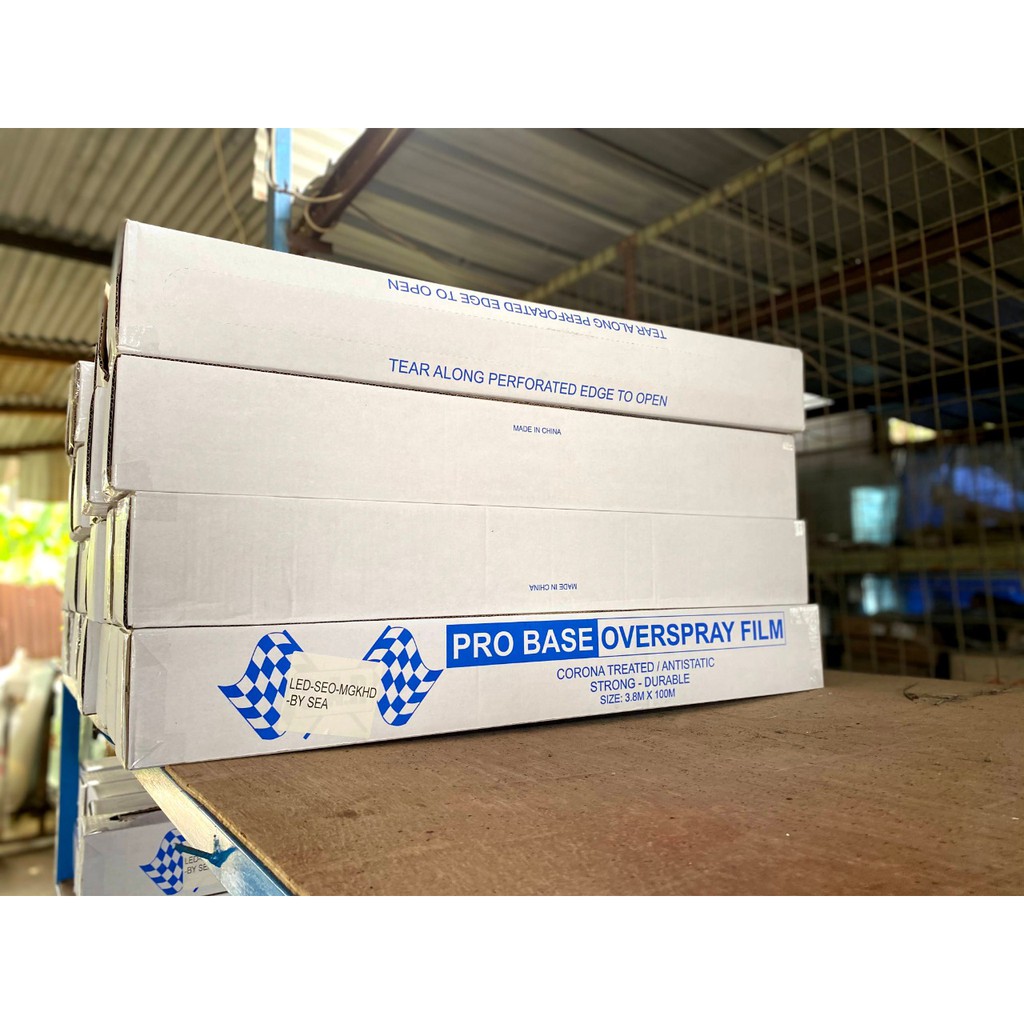Jual Plastik Masking Pro Base Over Spray Film 3,8 M x 100 M | Shopee ...