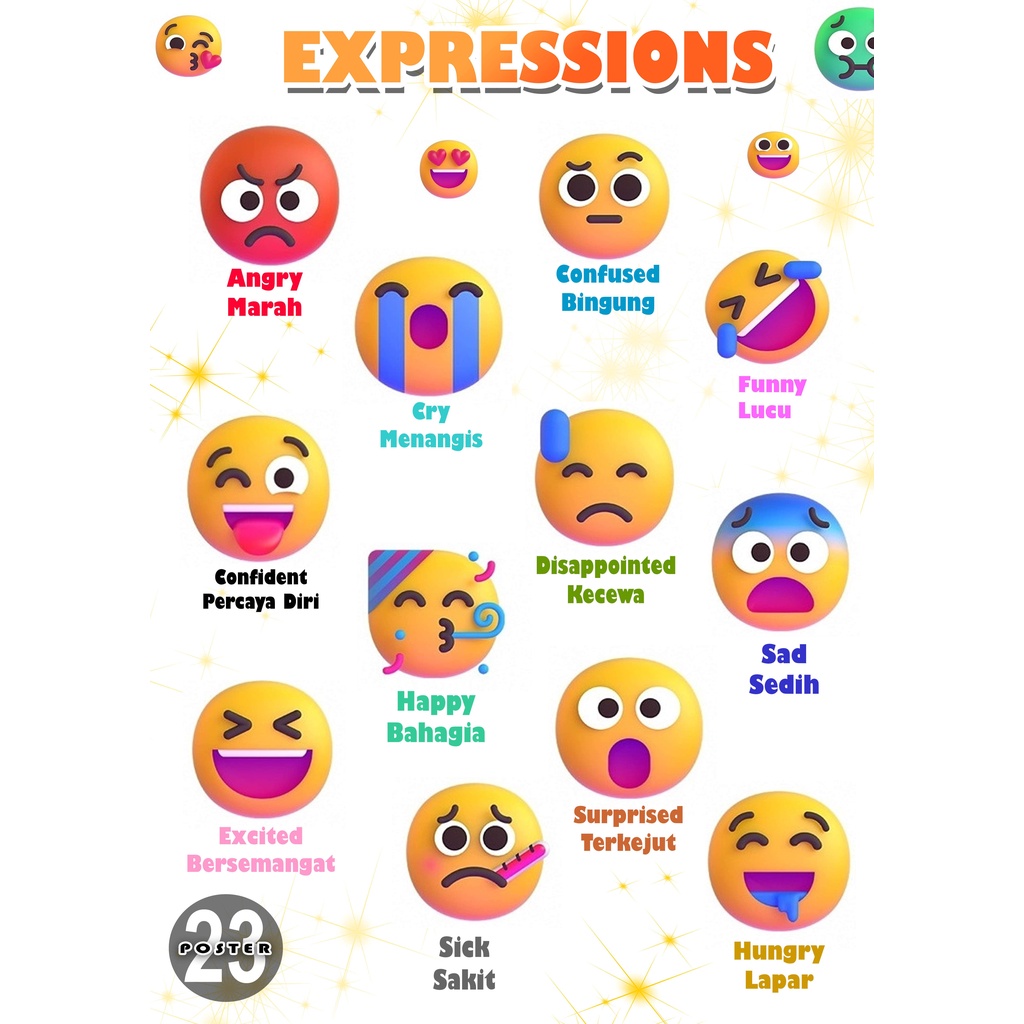 Jual Poster Expressions | Shopee Indonesia