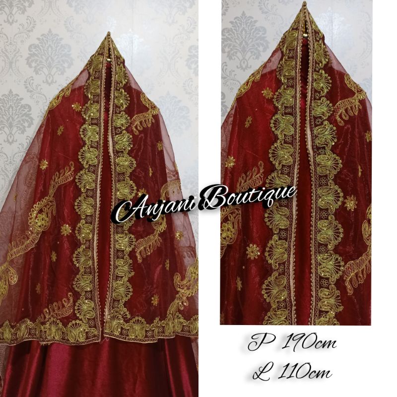 Jual Selendang india ori / dupatta india / selendang pengantin india ...