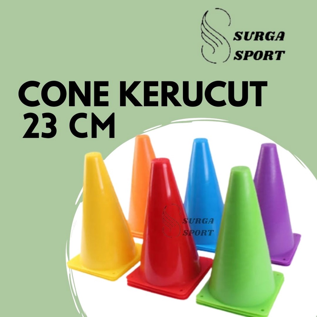 Jual Cone Kerucut Marker Latihan Skate Olahraga Futsal Sepak Bola Baket ...