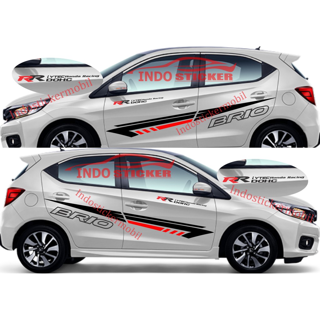 Jual Sticker stiker list body mobil honda brio cutting stiker mobil ...